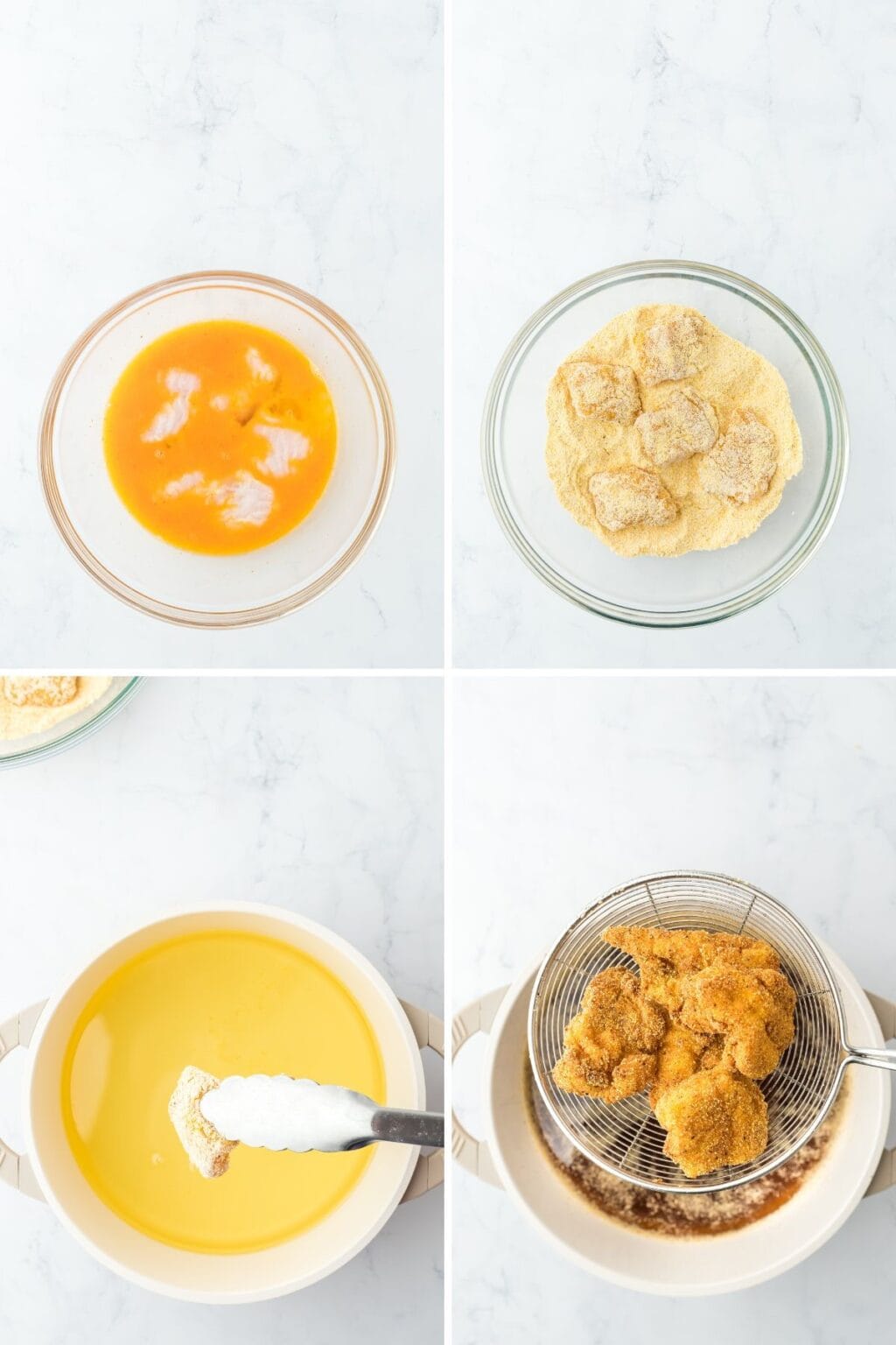 Crispy Catfish Nuggets {Cornmeal Breading} - Grandbaby Cakes