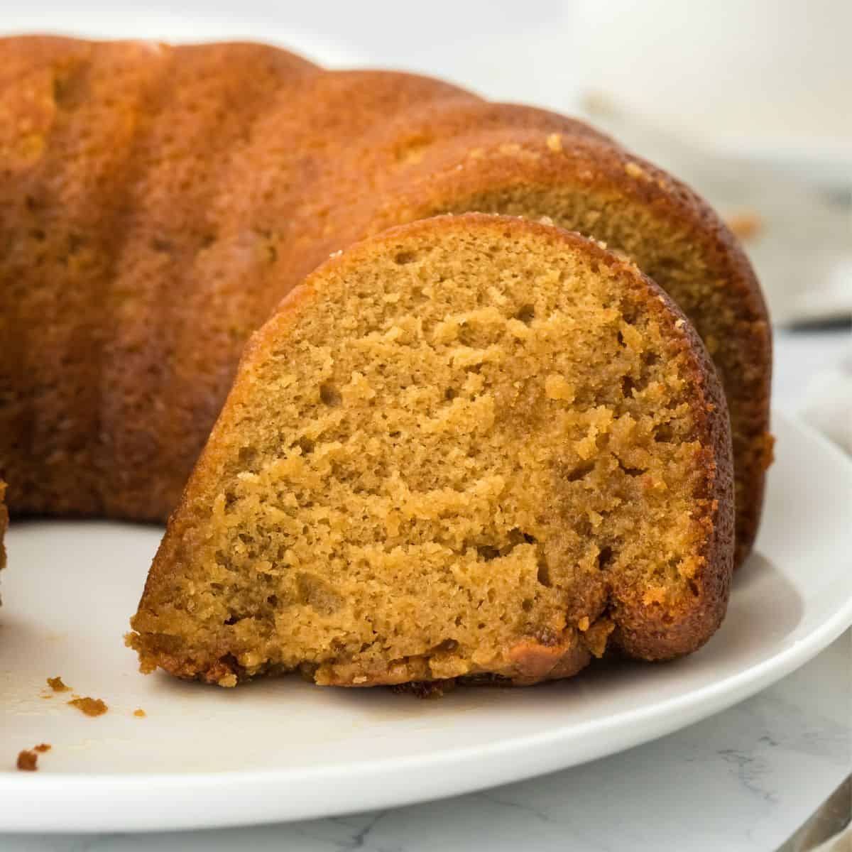 Rum Cake Recipe Easy Version with a Rum Butter Syrup
