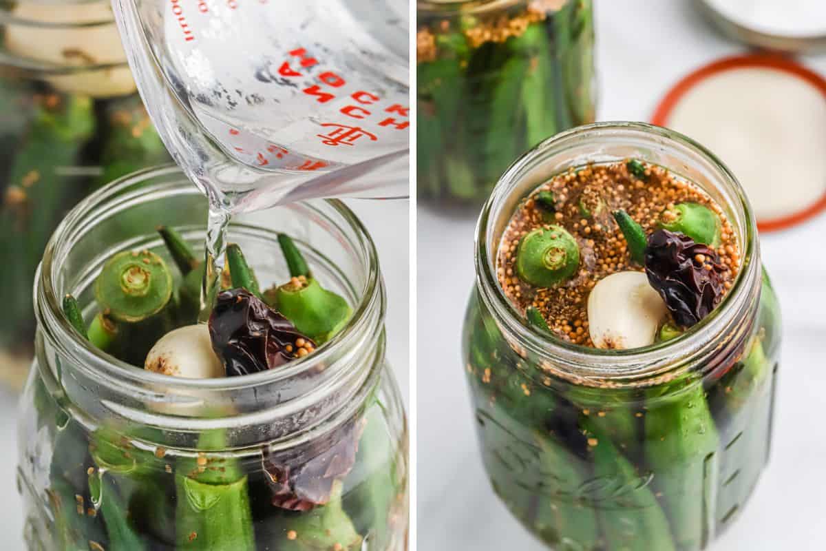 Daddy's Southern Pickled Okra Recipe - Grandbaby Cakes