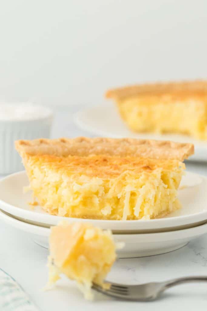 The Coconuttiest Coconut Custard Pie - Grandbaby Cakes