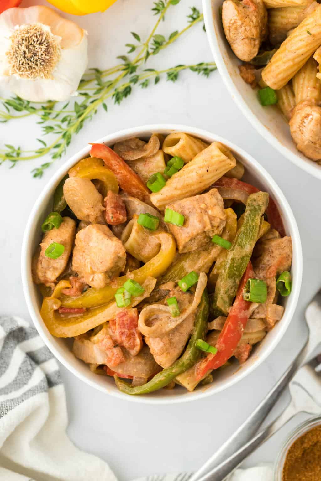 Creamy Rasta Pasta {Jerk Chicken Pasta} - Grandbaby Cakes