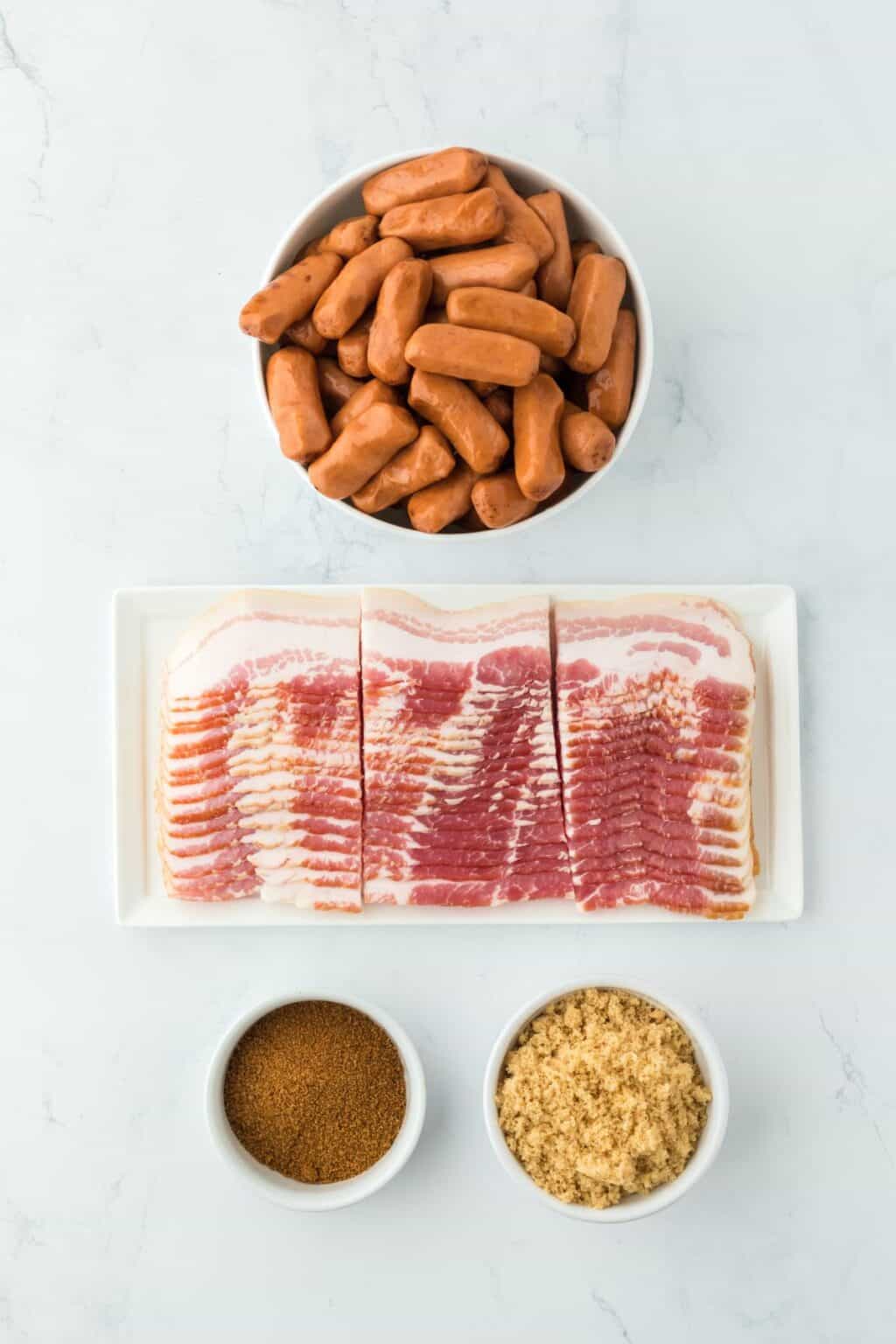 Old-School Bacon Wrapped Smokies - Grandbaby Cakes