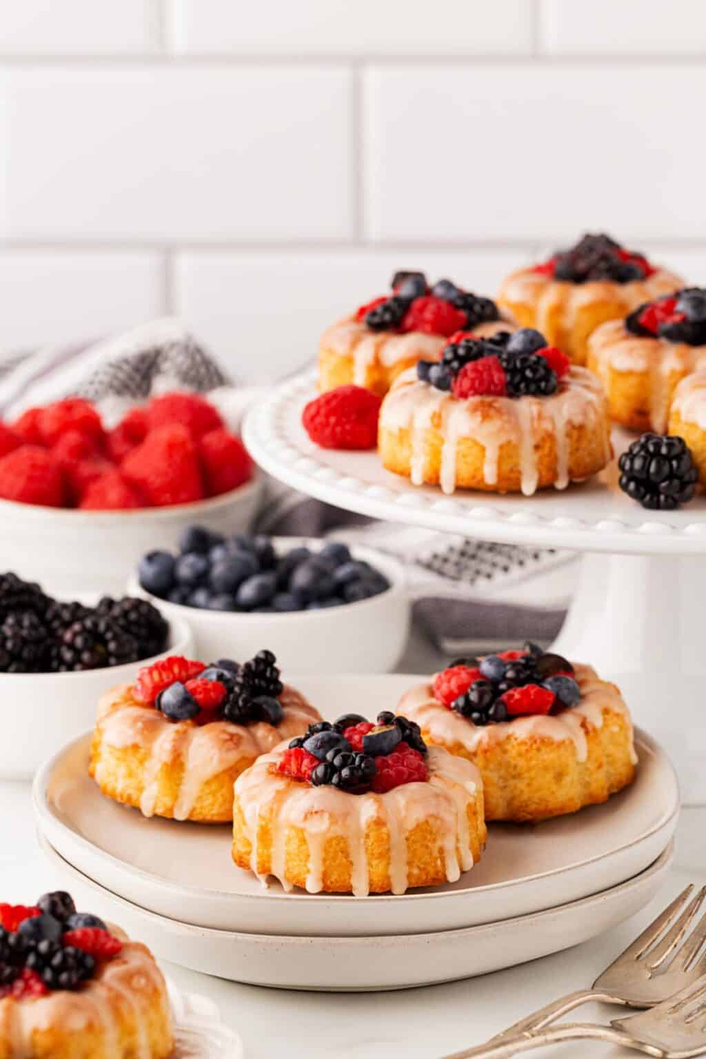 Mini Bundt Cake Recipe with Honey Vanilla Glaze